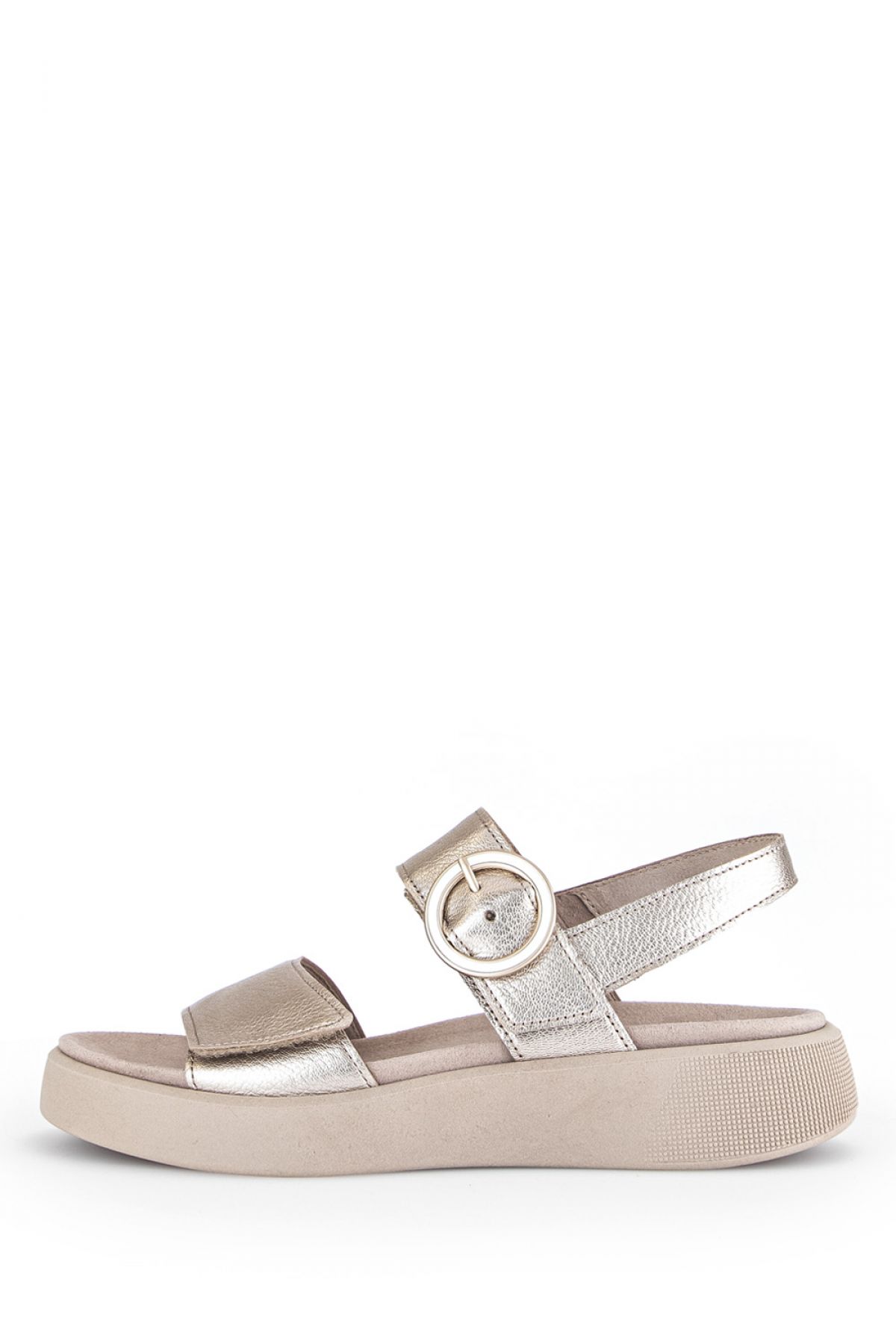 42863 Gabor Kadın Dolgu Topuklu Deri Sandalet 3.5-7.5 Bej - 1158585 | Kifidis.com.tr